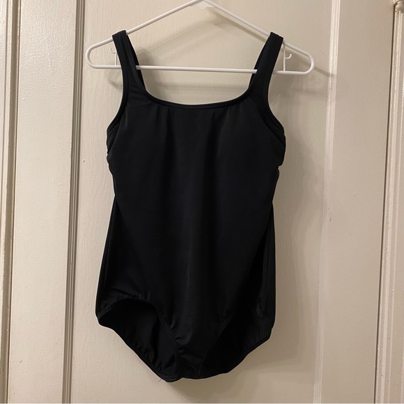 Lands' End | Swim | Lands End Black Petite Tugless Tank Swimsuit Size 8p | Poshmark